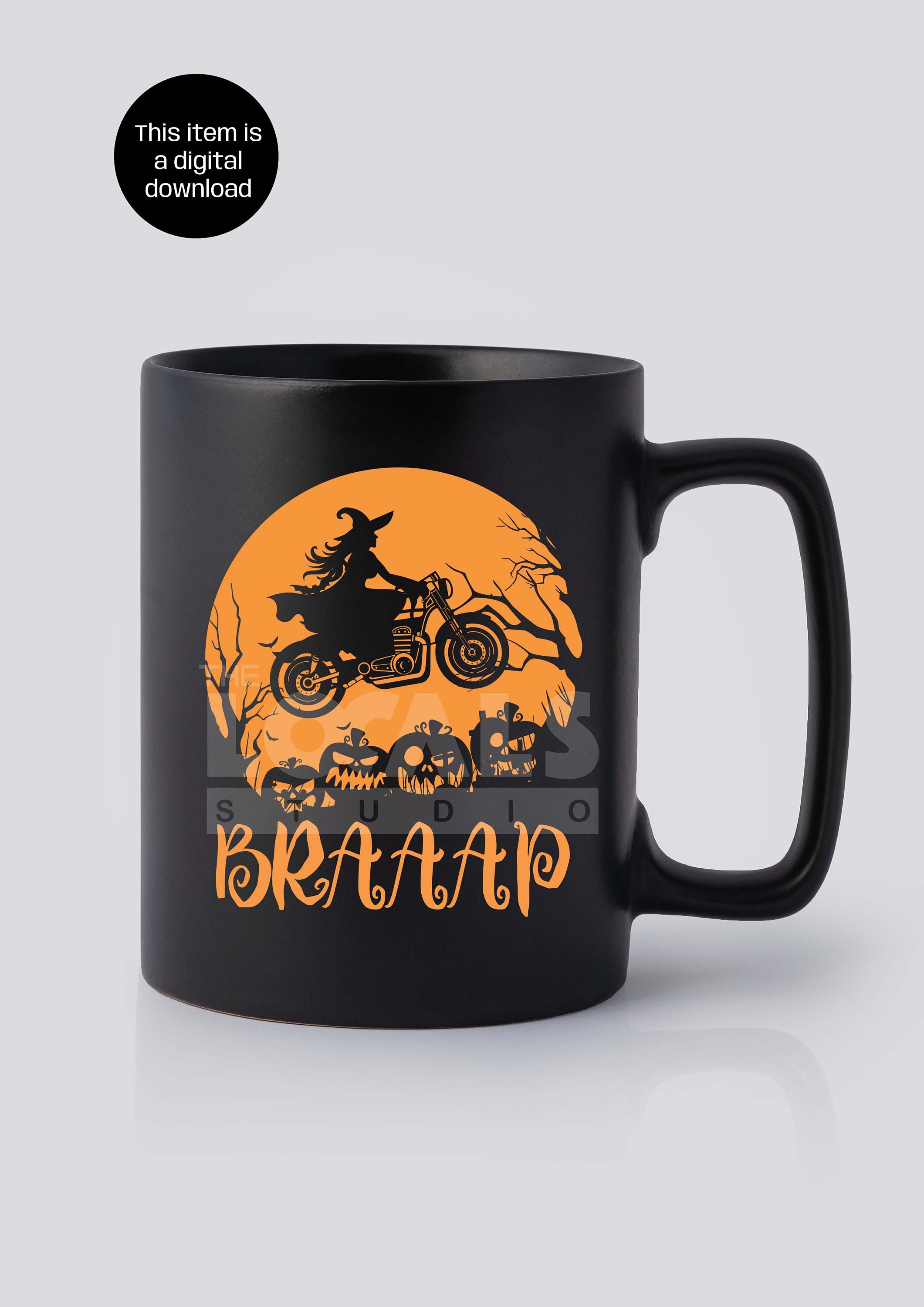 Halloween Motorcycle PNG, Braaap, Witch Riding Motorcycle, Biker Gift ...