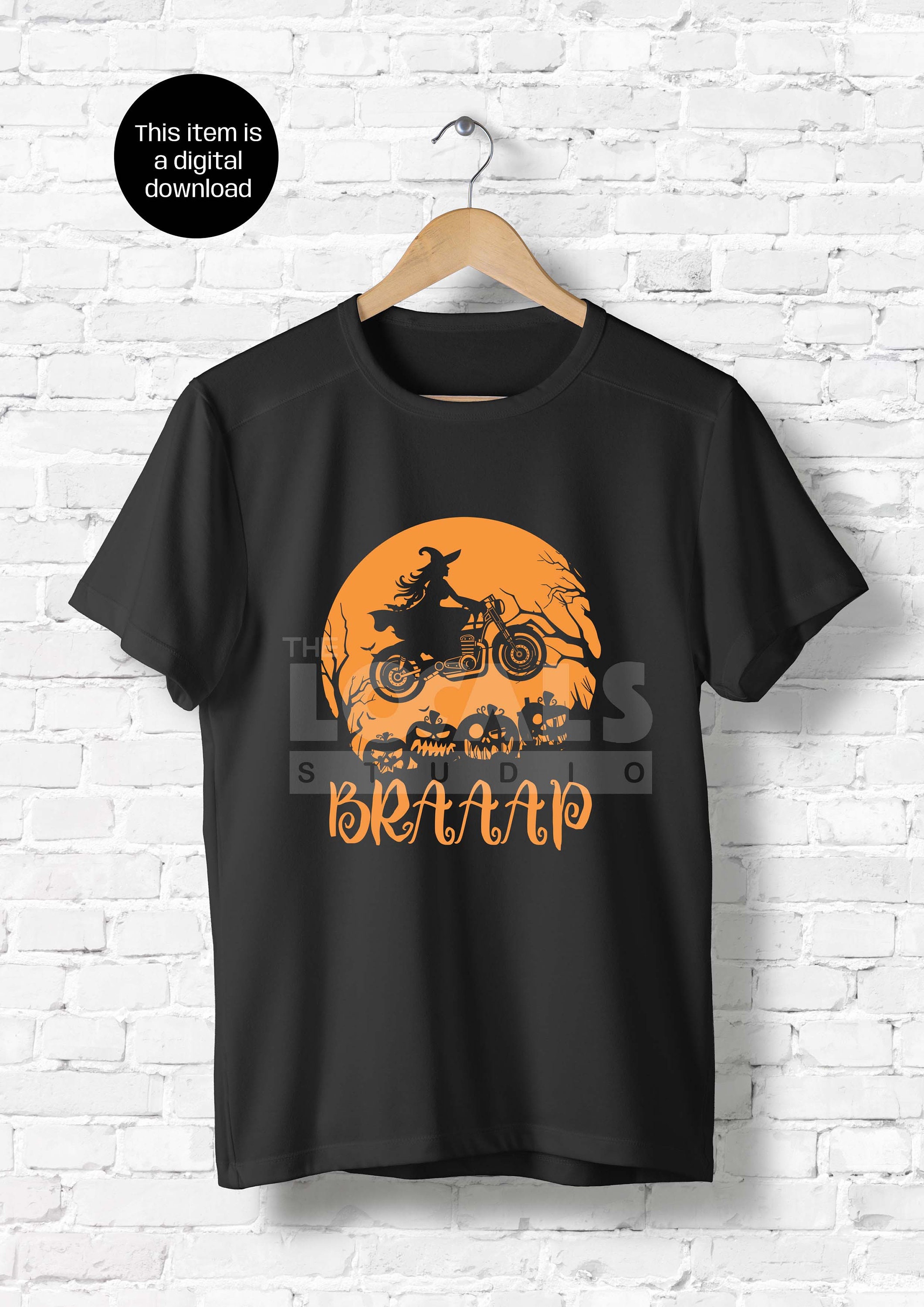 Halloween Motorcycle PNG, Braaap, Witch Riding Motorcycle, Biker Gift ...