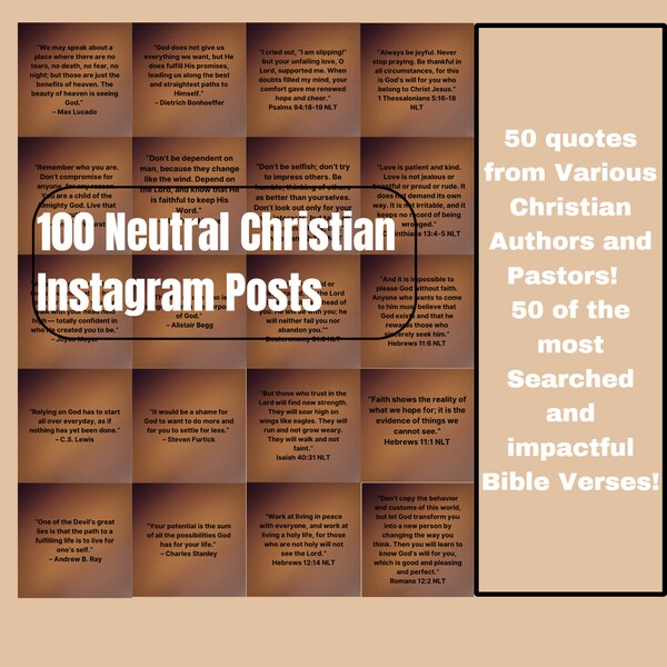 Bible Verse Social Media Posts - Etsy