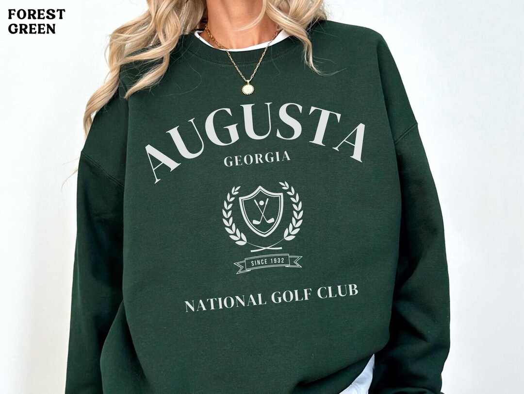 Augusta Sweatshirt Golf Club Crewneck Country Club Vintage Golf Augusta ...