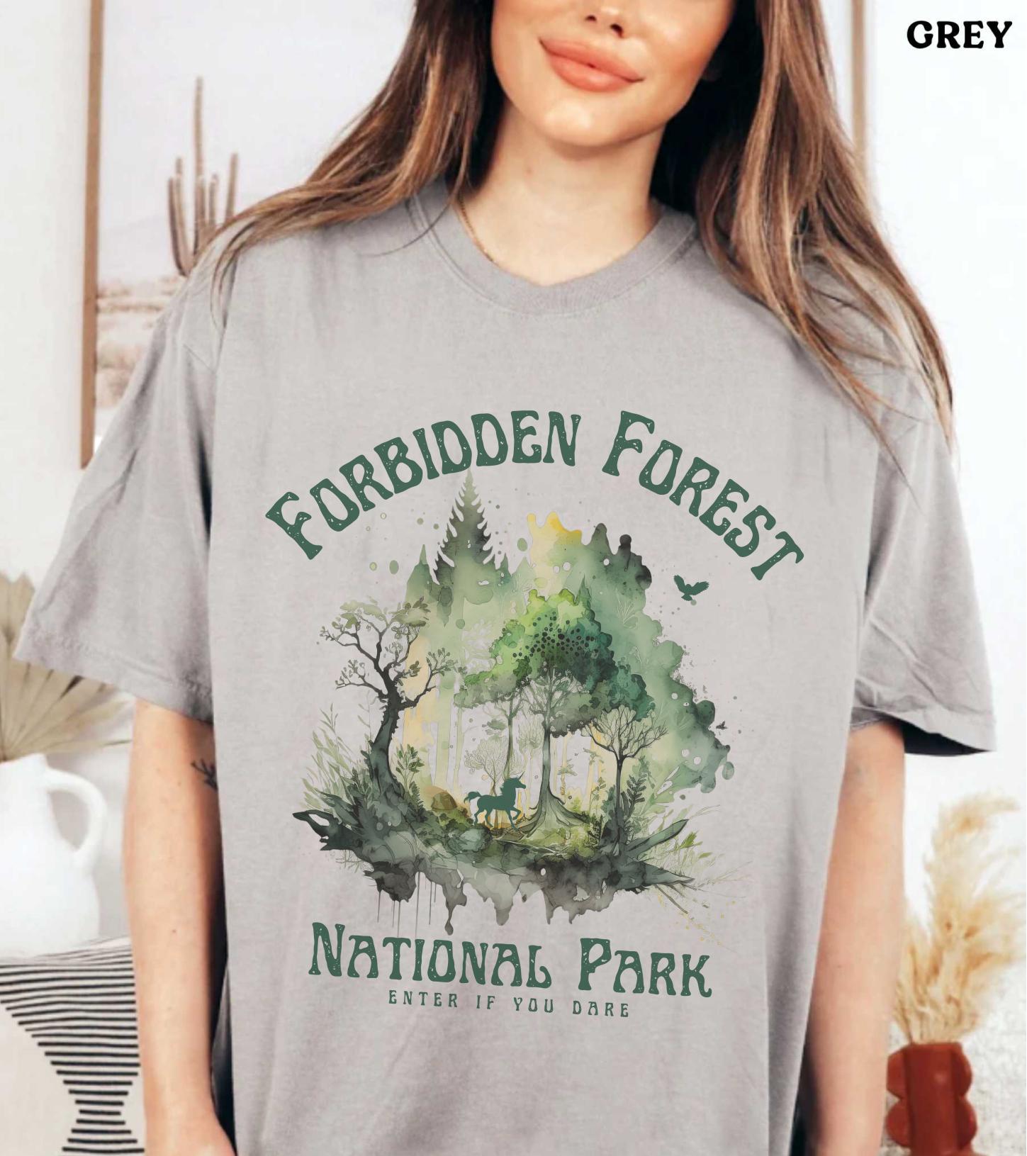 Forbidden Forest Wizard Shirt Comfort Color Magical Crewneck National ...