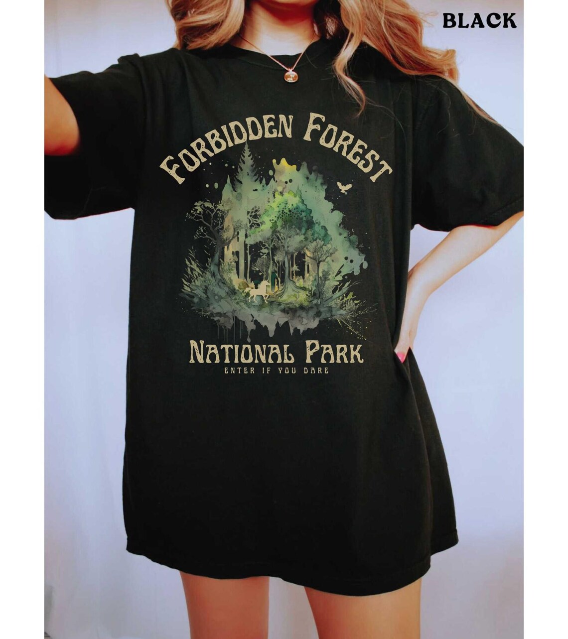 Forbidden Forest Wizard Shirt Comfort Color Magical Crewneck National ...