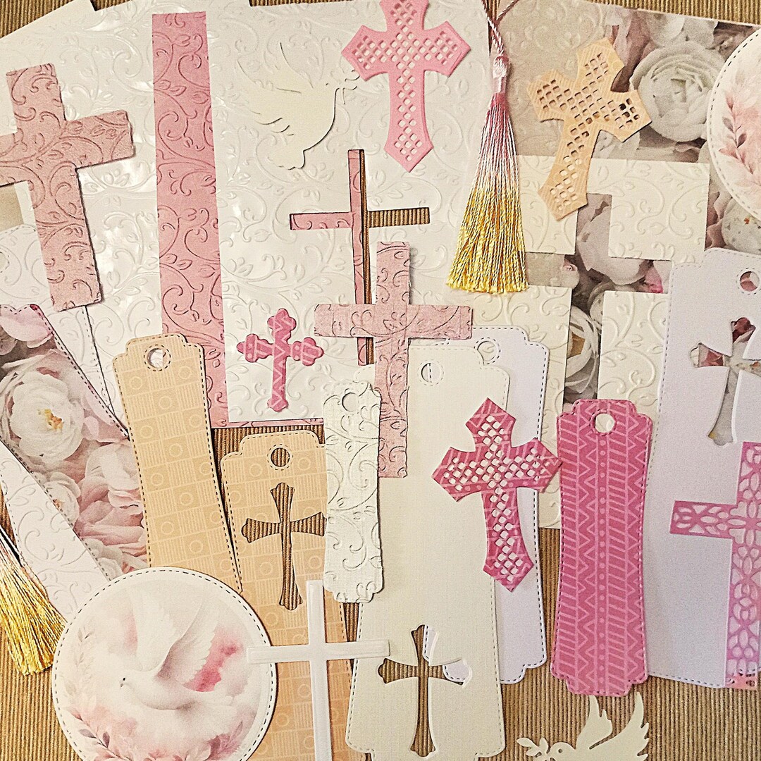 Faith Inspiration Pack, Religious Die Cut Crosses, Doves, Book Marks ...
