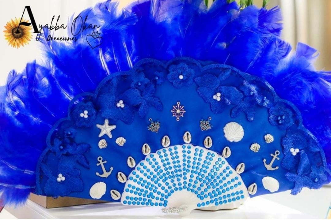 Fan for Yemaya / Yemaya Inspired Handfan - Etsy