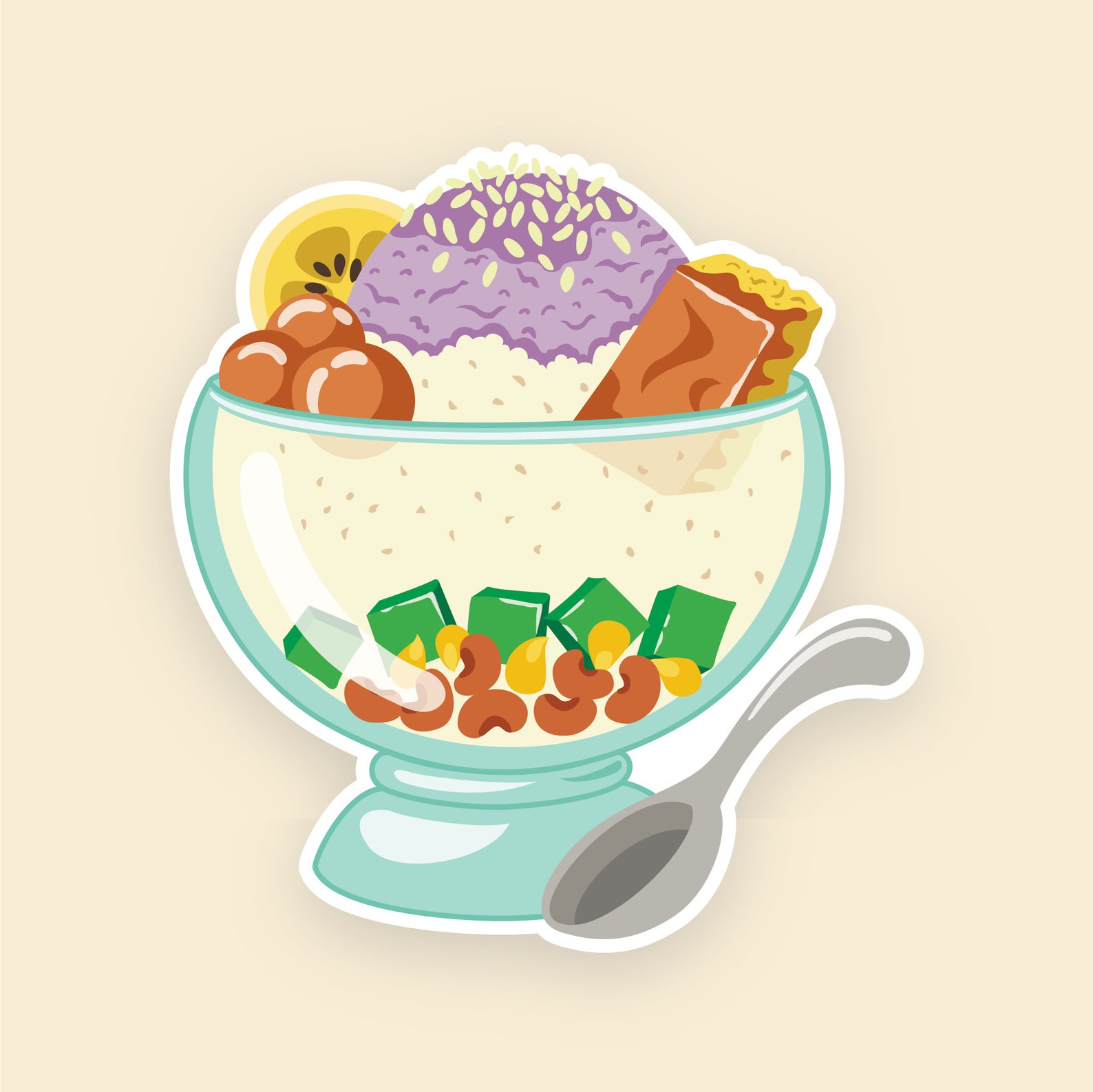 Halo-halo Sticker | Filipino Dessert, Waterproof Vinyl - Etsy