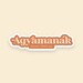 Agyamanak Sticker: Ilocano Thank You, Filipino Vinyl Decal - Etsy