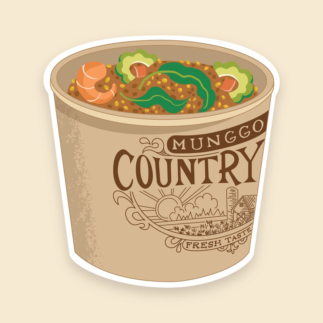 Munggo in Tupperware Sticker: Filipino Food, Waterproof Vinyl (3") - Etsy