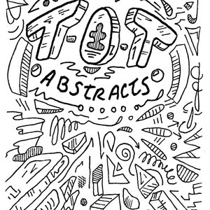 Custom Abstract Doodle Coloring Book Pages / Posters / Wall Decor ...