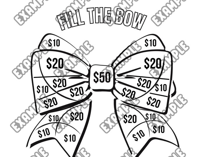 Fill My Bow Fundraiser Sheet - Etsy