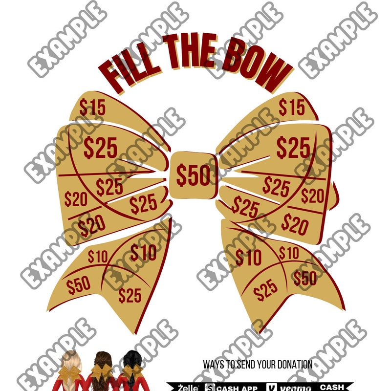 Maroon Cheer Bows With Gold - Etsy