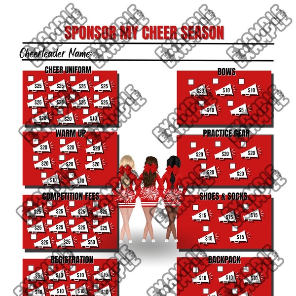 Cheer Fundraiser Template - Etsy