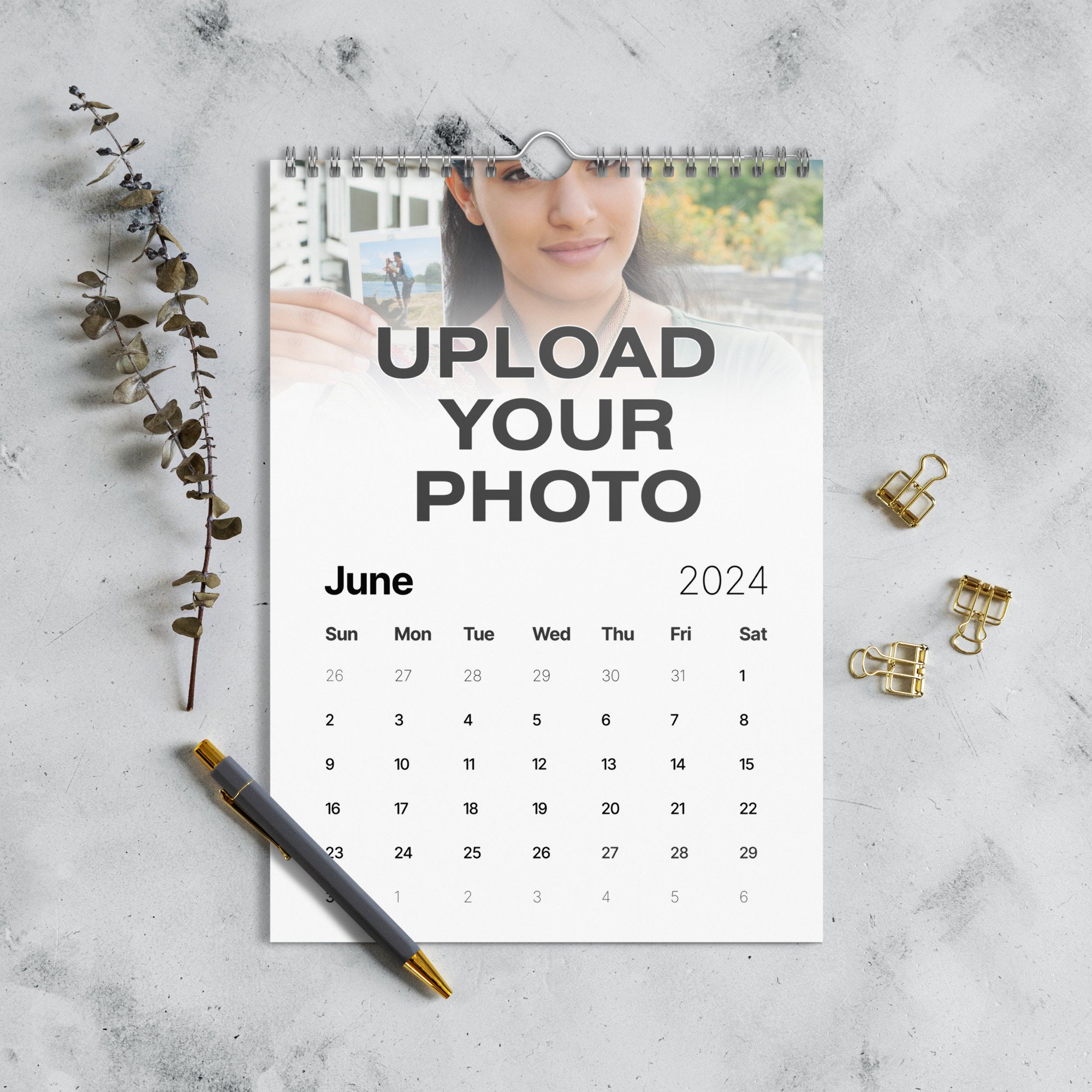 Custom Photo Calendar, 2024 Photo Calendar, Personalized Calendar With ...