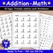 Addition Fact Fluency Worksheets 30 Printable Math Practice Pages Fun ...