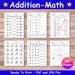 Addition Fact Fluency Worksheets 30 Printable Math Practice Pages Fun ...