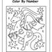 Animal Color by Number Worksheets for Kids 14-page Preschool Animal ...