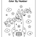Space Color by Number Worksheets for Kids Activities & Worksheets Color ...