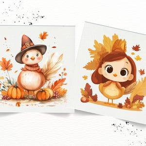 Thanksgiving Clipart Set Turkey Clipart Pilgrim Turkey Girl ...