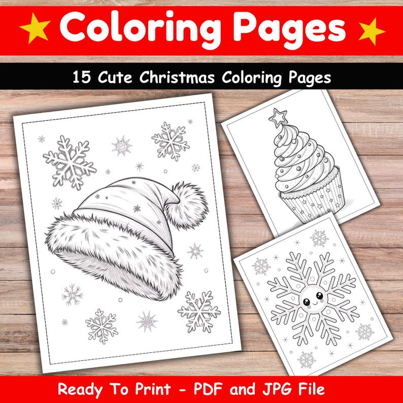 Christmas Coloring Pages, Holiday Coloring Sheets, Kids Coloring Pages ...