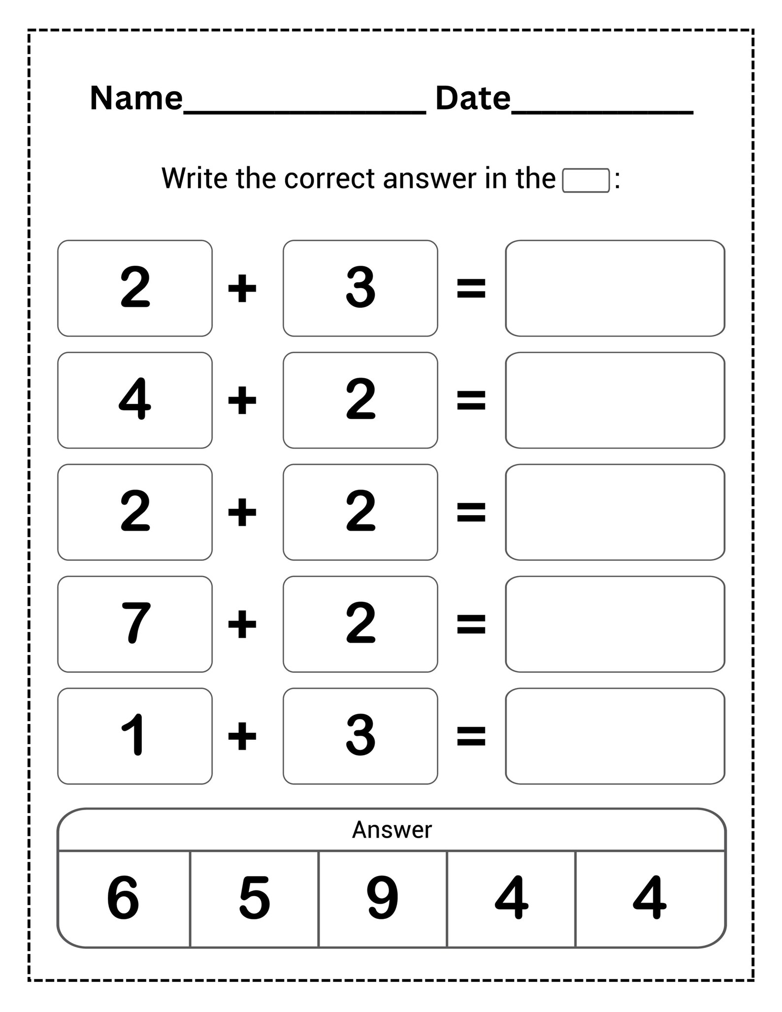 Addition Fact Fluency Worksheets 30 Printable Math Practice Pages Fun ...