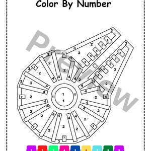 Space Color by Number Worksheets for Kids Activities & Worksheets Color ...