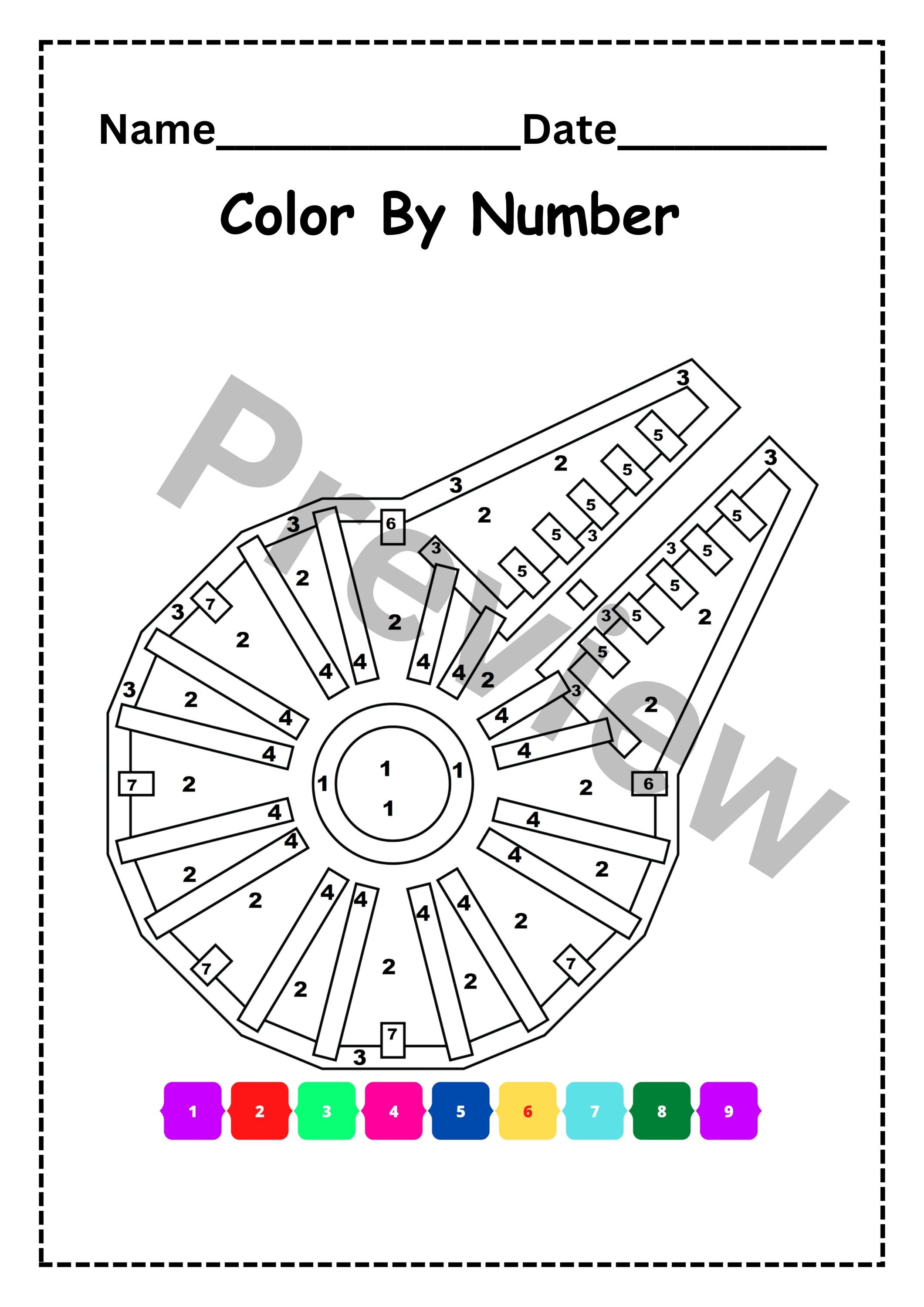 Space Color by Number Worksheets for Kids | Activities & Worksheets ...