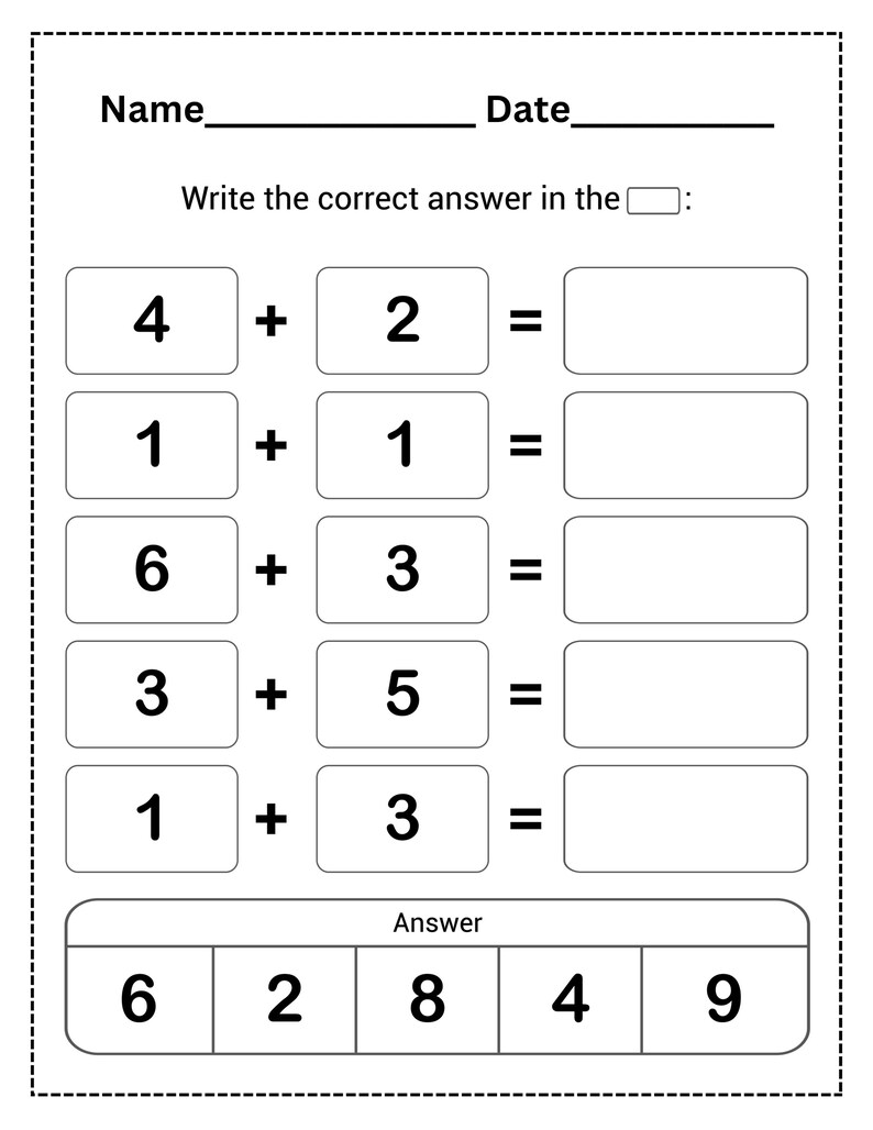 Addition Worksheets 1st Grade Math Fact Fluency Pages Addition Math ...