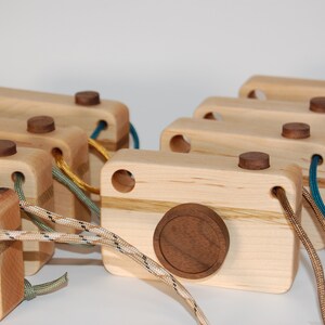 Wooden Camera Toy, Montessori Camera, Camera Toy, Handmade With Maple ...
