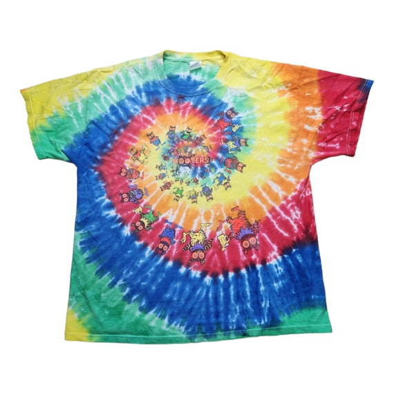 Vintage Hooters, Hooters Owl, White T-Shirt, Tie-Die,… - Gem