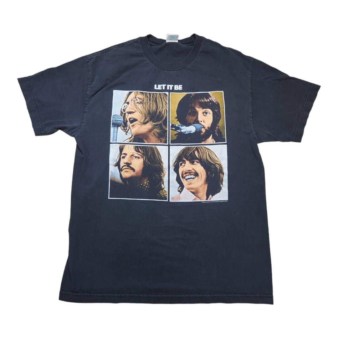 Vintage Beetles Apple Tag Let It Be John Lennon Paul Mccartney / Size ...