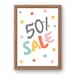 50% off Sign, Boutique Sale Sign, 50 Percent Discount, Retail Store ...