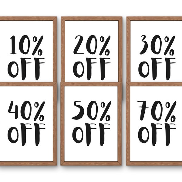 20 Percent off Sign - Etsy