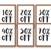 Sale Sign Bundle, Boutique Sale Sign, Printable Sale Poster, 10% 20 25 ...