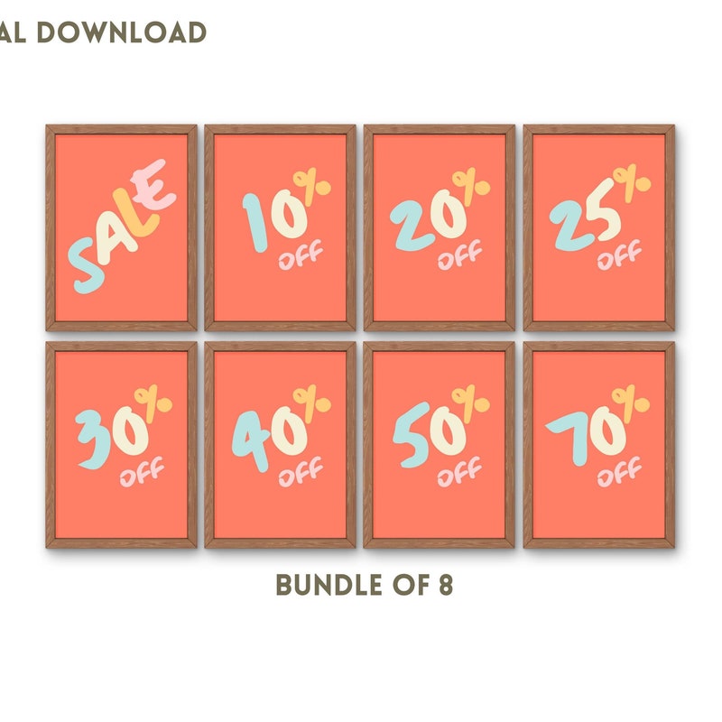 50% off Sale Sign - Etsy