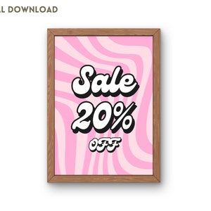 20 Percent off Sign - Etsy