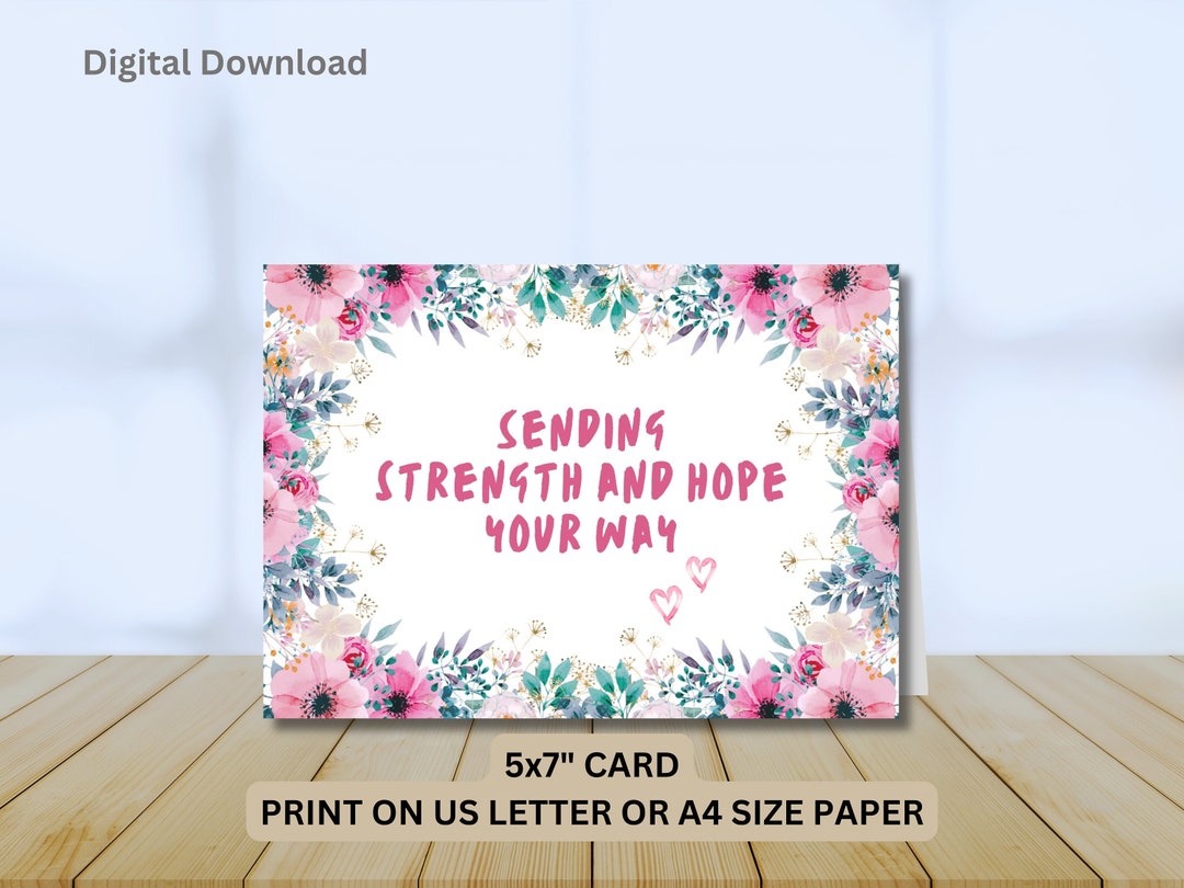 Empathy Card to Support Family Friend or Coworker Going Through ...