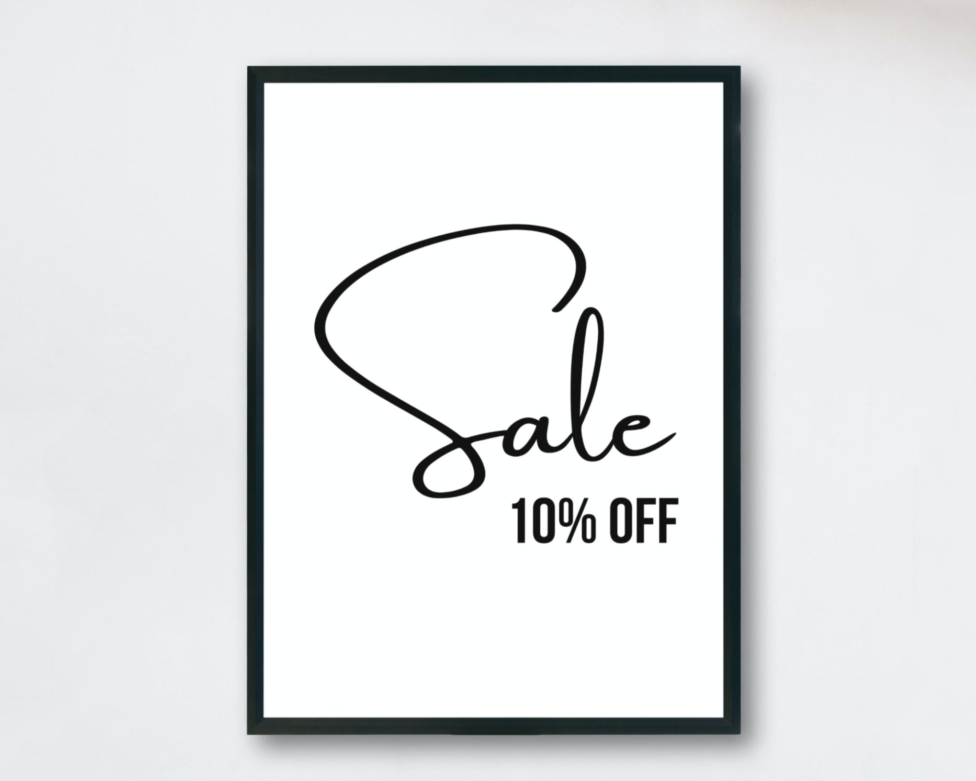 10% off Sale Sign 10 Percent Discount Black White Boutique - Etsy Australia
