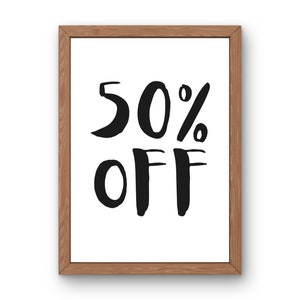 Sale Sign Bundle Deal X6, Boutique Sale Sign, Printable, 10% 20 30 40 ...