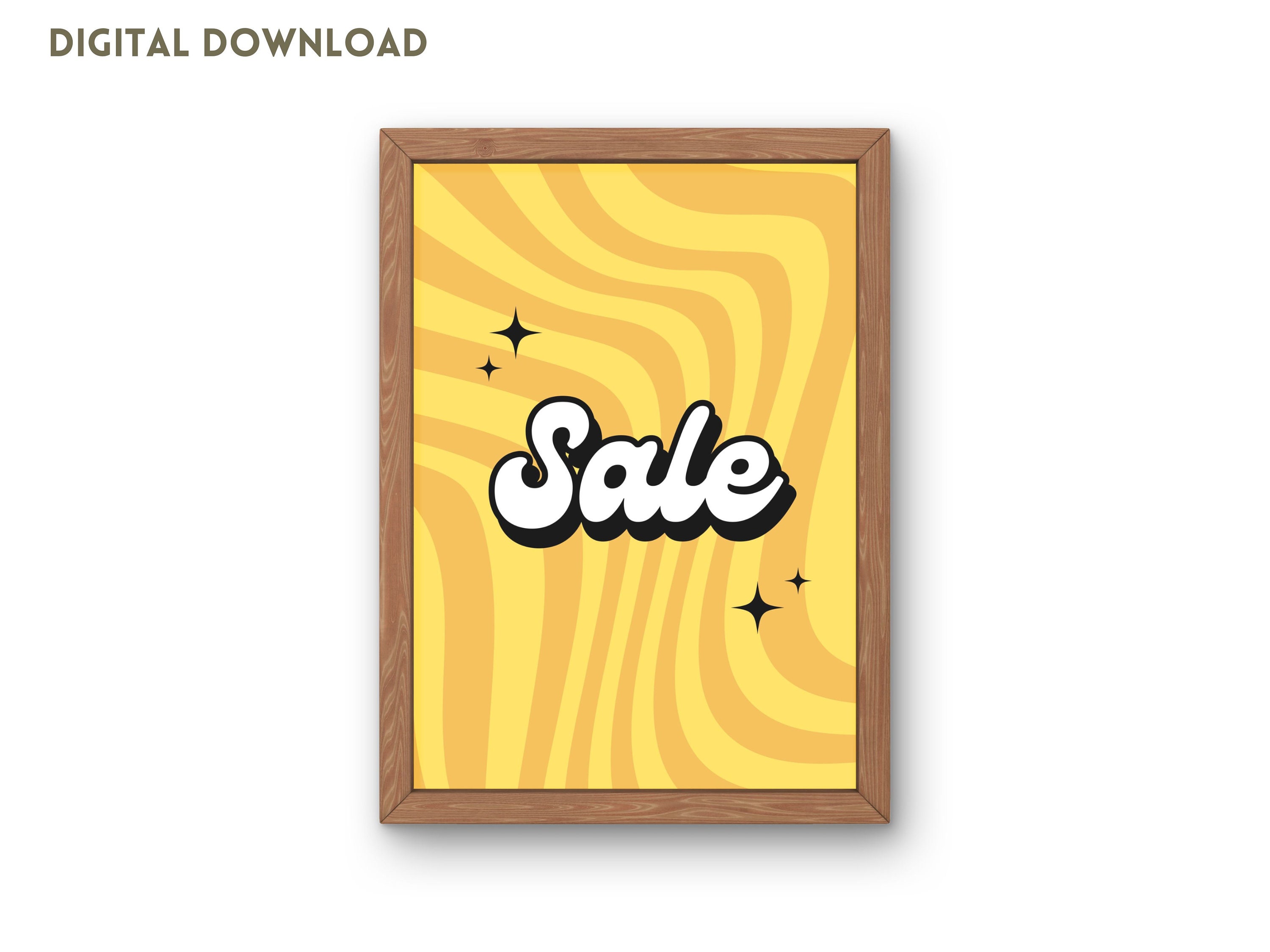 Retro Sale Sign, Printable Sale Sign, Retail Store Signage, Boutique ...