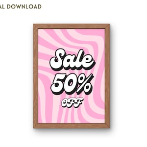 Sale Sign Bundle, Boutique Sale Sign, Printable Sale Poster, 10% 20 25 ...