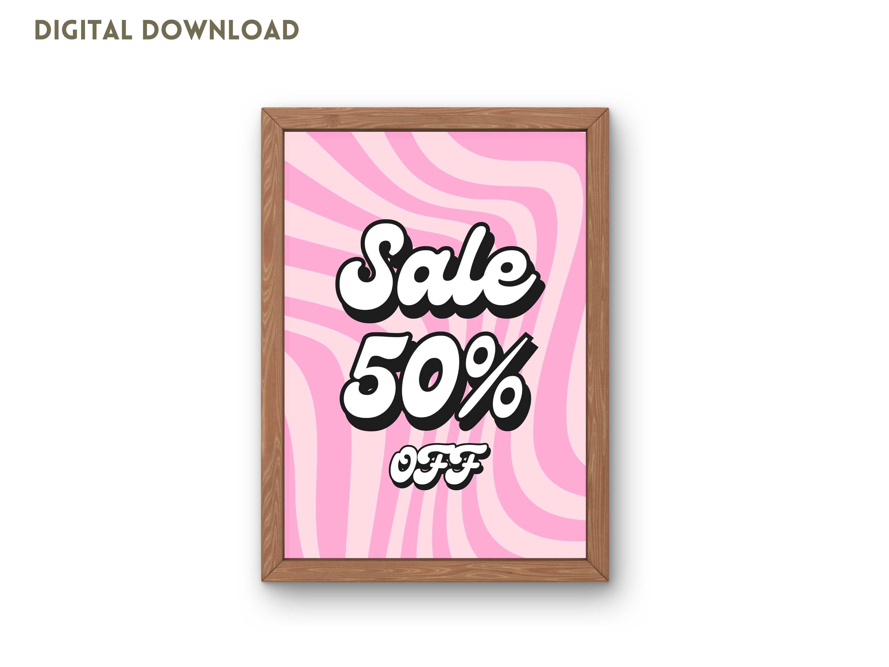 Sale Sign Bundle, Boutique Sale Sign, Printable Sale Poster, 10% 20 25 ...