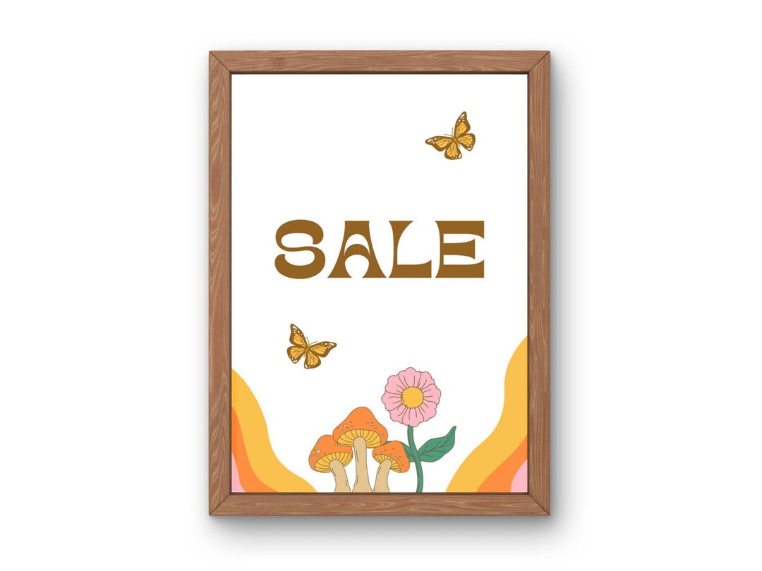 Sale Sign, Boutique Sale Sign, Retail Sale Sign, Store Discount Poster ...