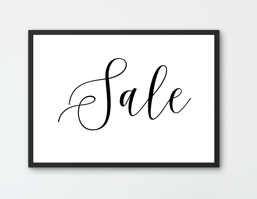 Sale Sign for Boutique Store Printable Retail Sale Sign - Etsy