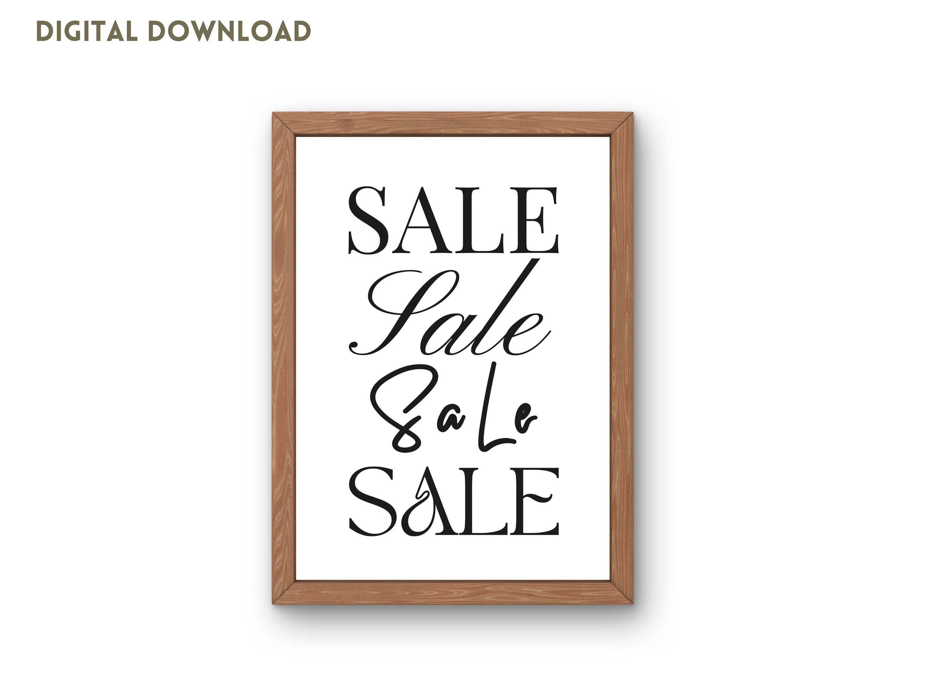 Boutique Sale Sign for Retail Store, Discount Signage, Business Promo ...