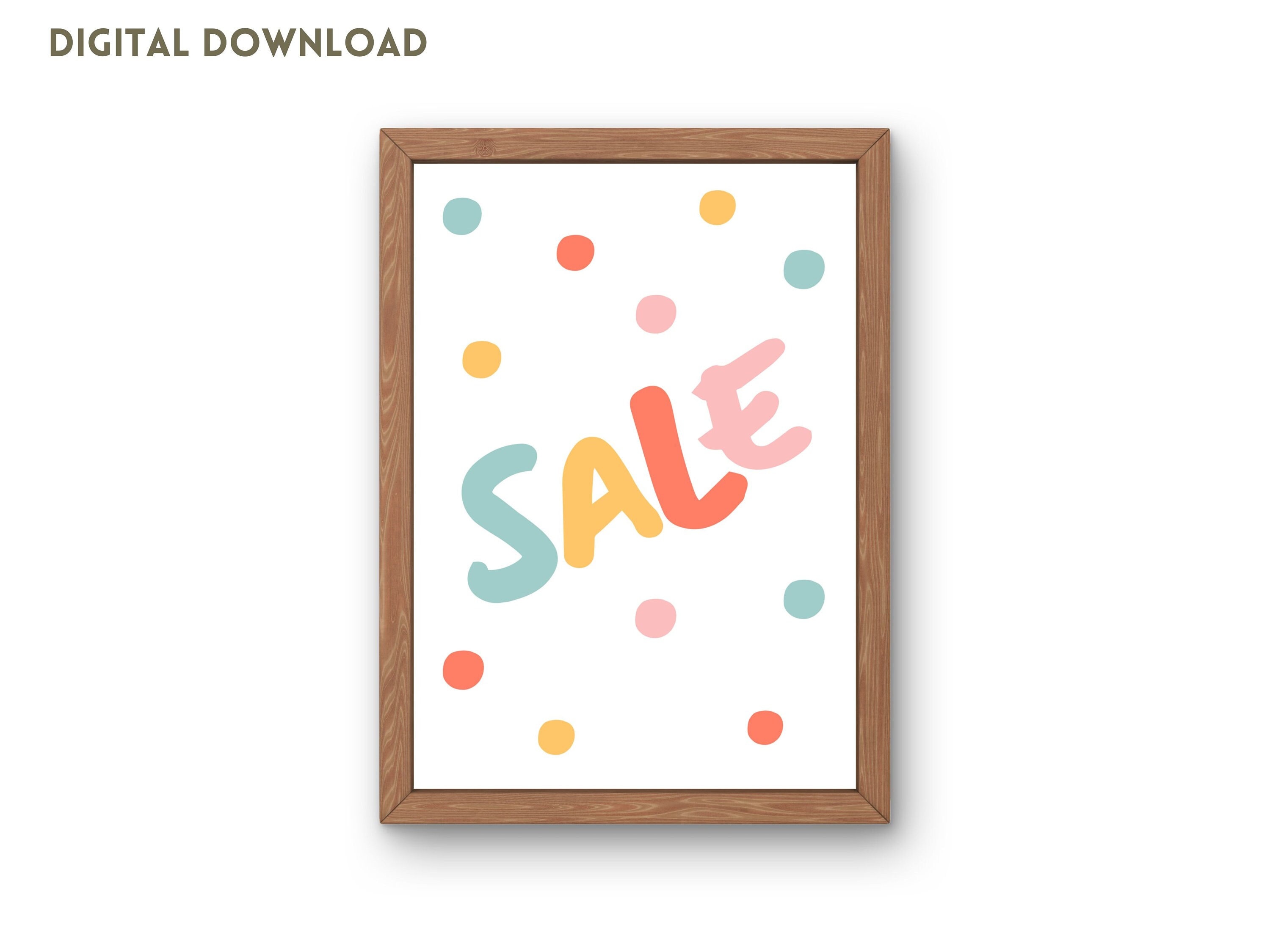 Boutique Sale Sign, Printable Retail Store Signage, Shop Discount ...