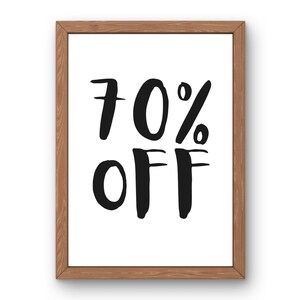 Sale Sign Bundle Deal X6, Boutique Sale Sign, Printable, 10% 20 30 40 ...
