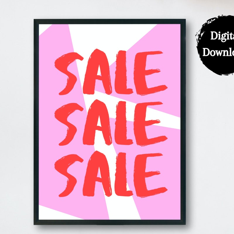 Pink Boutique Sale Sign - Etsy