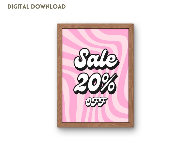 Sale Sign Bundle, Boutique Sale Sign, Printable Sale Poster, 10% 20 25 ...