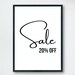 20% off Sale Sign, Printable Sale Poster, Retail Boutique Signage, End ...