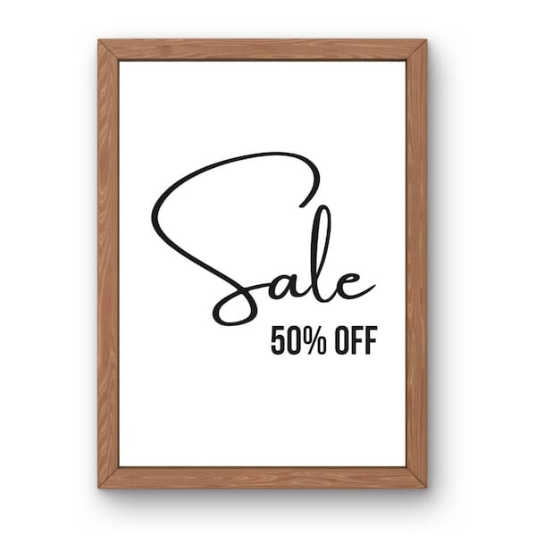 50 Percent off Sign - Etsy
