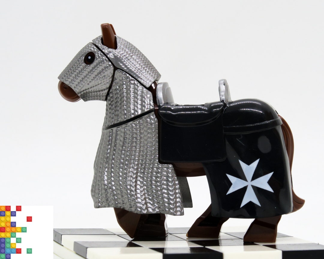 Custom Minifigure MOC Crusades Crusader Armored Battle Horse ...